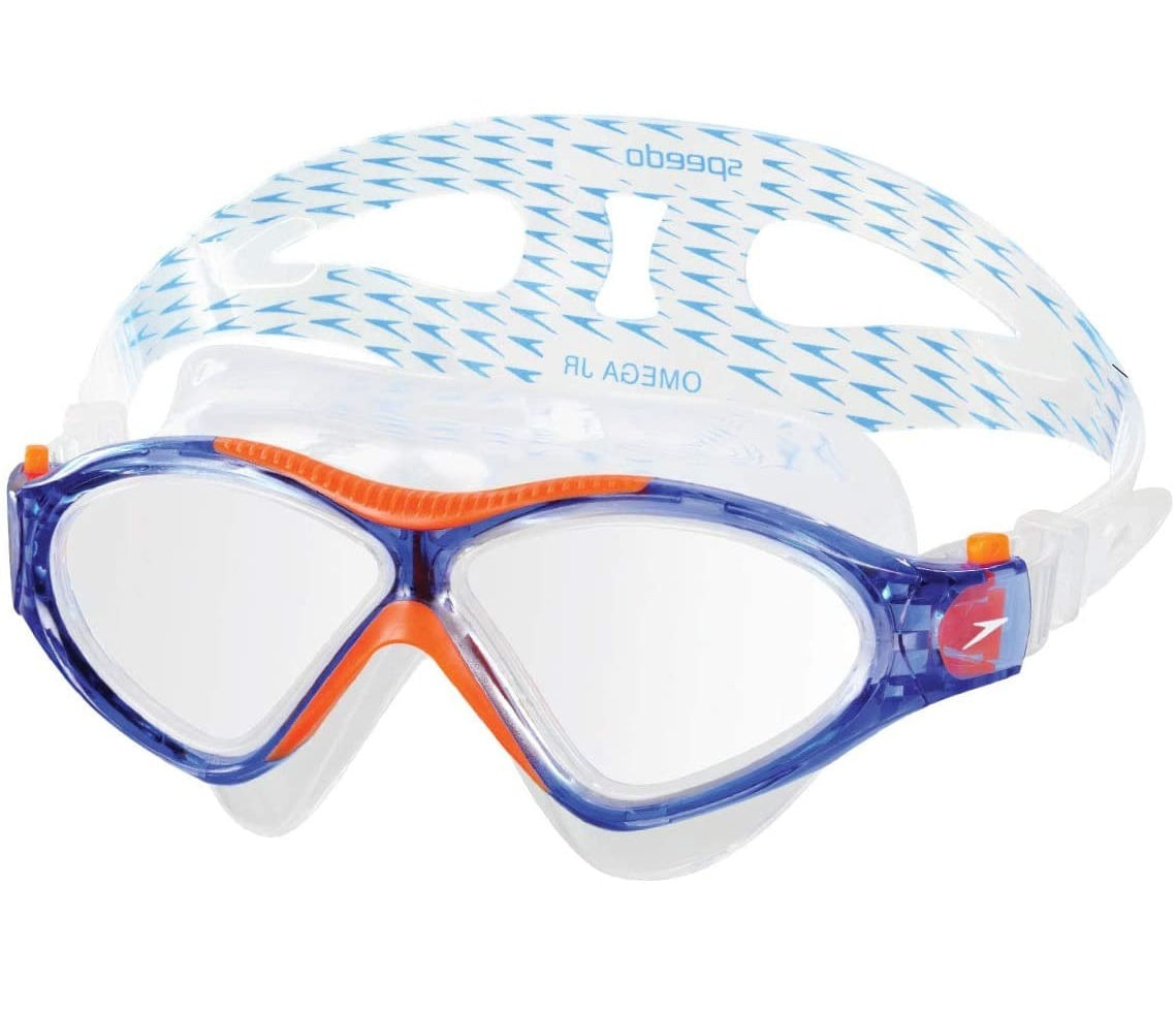 Óculos Speedo Omega SF Unissex Azul e Laranja