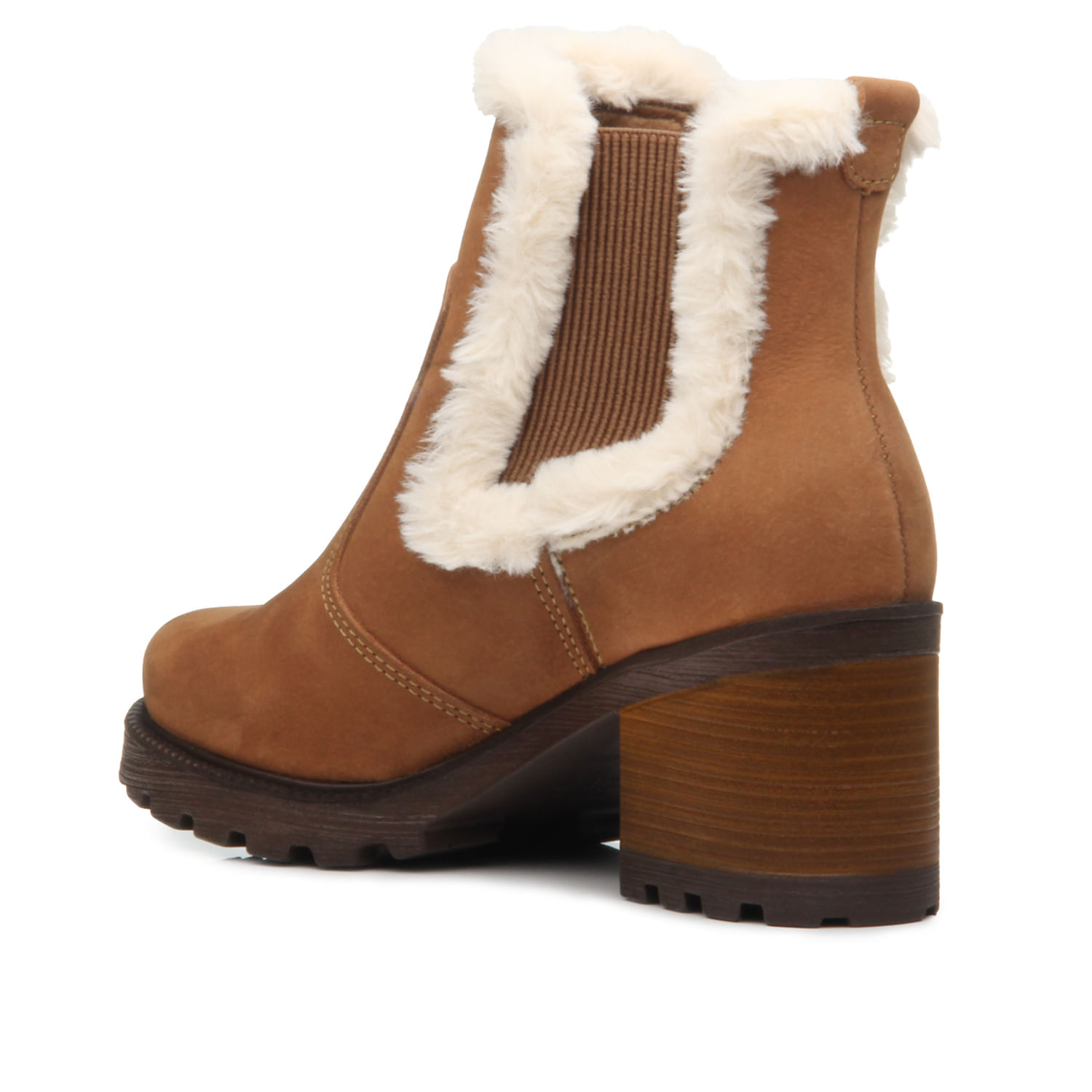 Bota Pegada Feminina em Couro Camel 281307-01 | Oscar