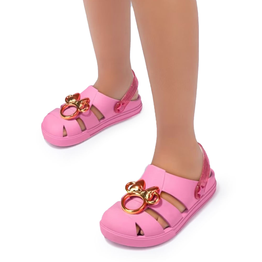 Babuche Infantil Grendene Disney Minnie Funny Rosa