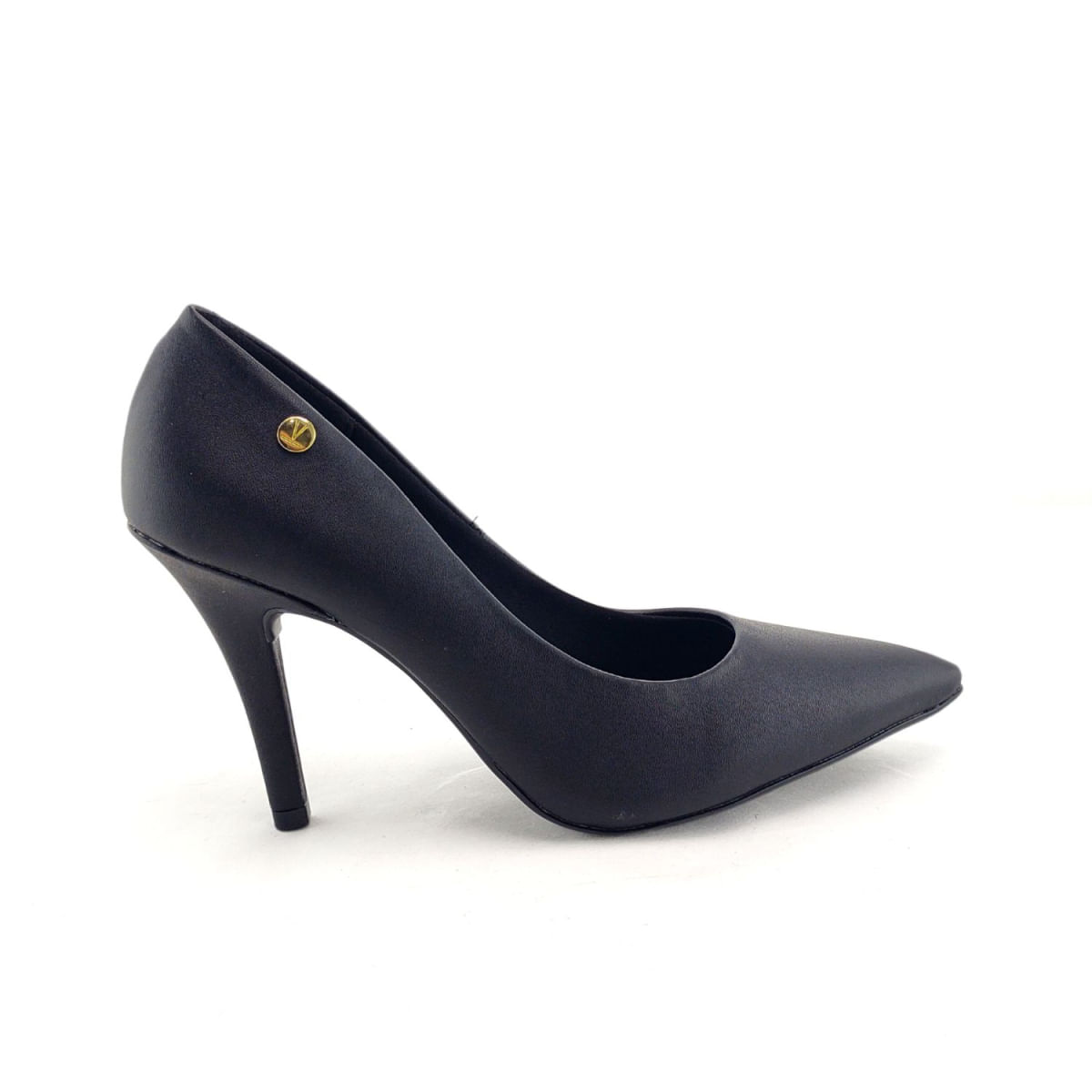 Sapato Scarpin Preto Salto Alto Feminino Vizzano Casual | Oscar