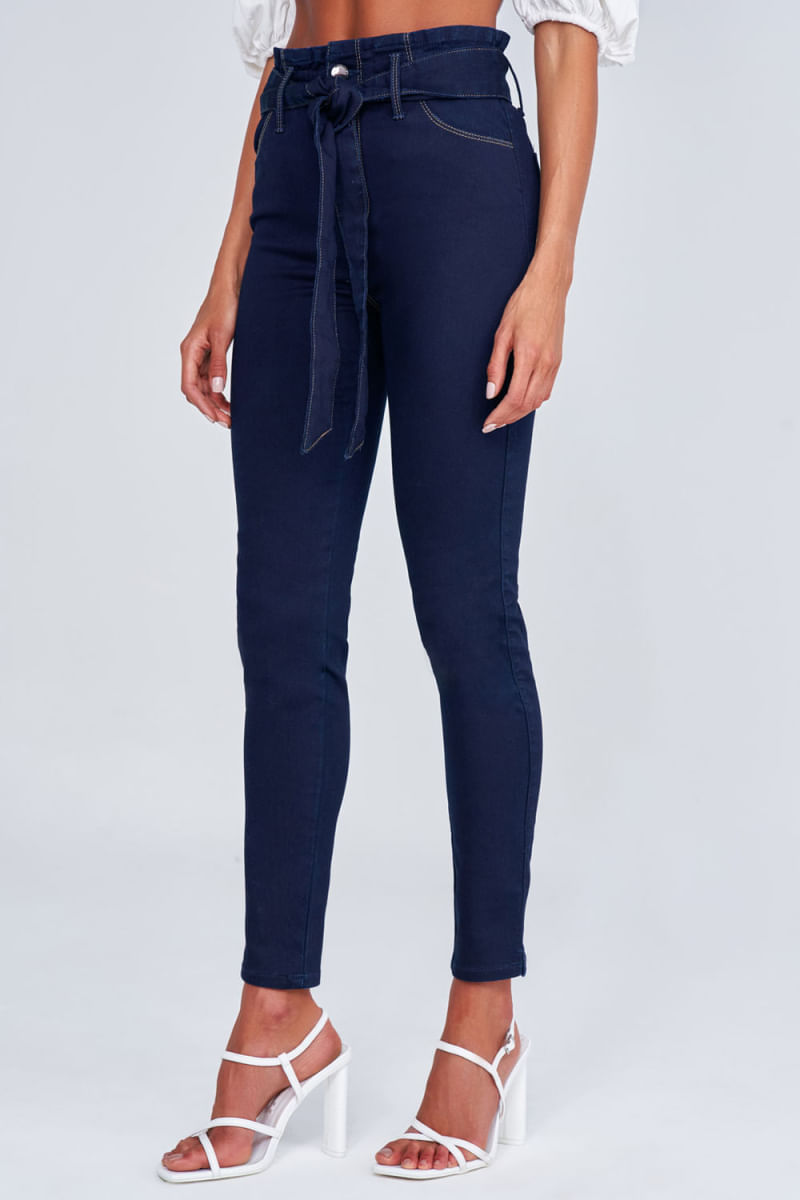 Calça Jeans Lado Avesso Pin-Up Azul | Oscar