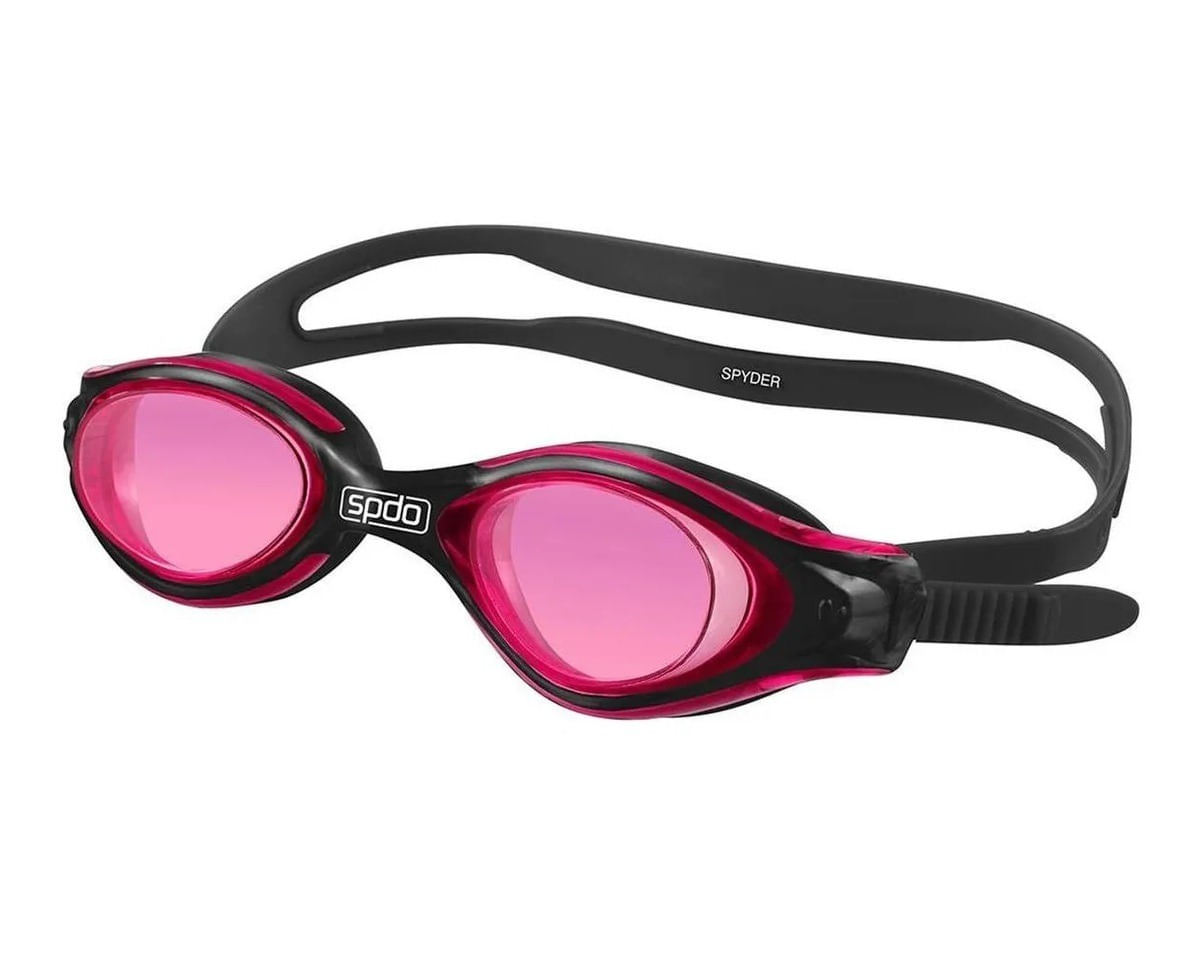 Óculos Speedo Spyder Unissex - Preto e Vermelho